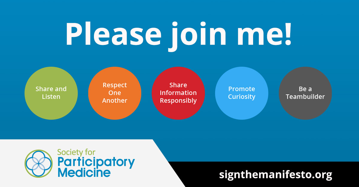 Participatory Medicine Manifesto - Society for Participatory Medicine